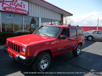 Buy 2000 Jeep Cherokee Sport84,586,SUV,Red,Gray,487F,1J4FF48S4YL266812 ...