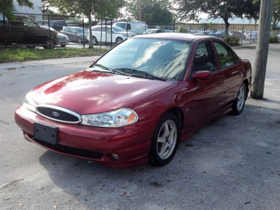 Buy 1999 Ford Contour SVT128,000,Sedan,Red,tan,161128,1FAFP68G8XK161128 ...