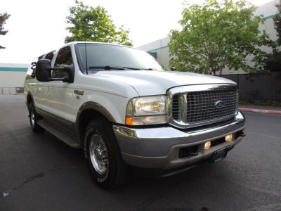 Buy 2002 Ford Excursion Limited90,086,SUV,Oxford White Clearco...,Tan ...