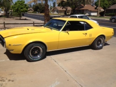 Buy 1968 Pontiac Firebird73,000,Coupe,Yellow,Blue,Gasoline,Automatic,RWD